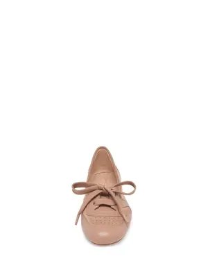 GIANVITO ROSSI Vault Ballerinas - Pink Nappa And Suede