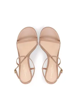 GIANVITO ROSSI Ascent Strappy Sandals - Pink Leather