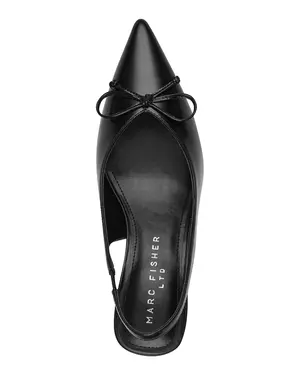 MARC FISHER LTD. Gretel Leather Slingback Pumps