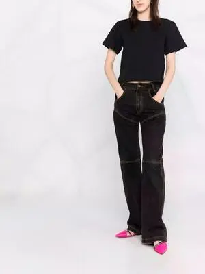 Helmut Lang Core Logo-print Cropped T-shirt