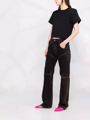 Helmut Lang Core Logo-print Cropped T-shirt