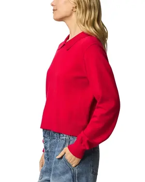 Splendid Phoebe Polo Sweater - Rouge