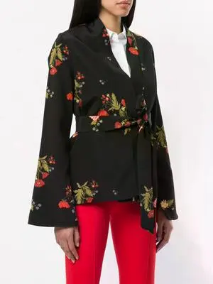 MACGRAW Floral-print Robe Coat