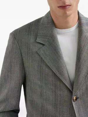 Brunello Cucinelli Long-sleeves Blazer - Grey