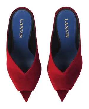 LANVIN Midnight Step Mule - Red