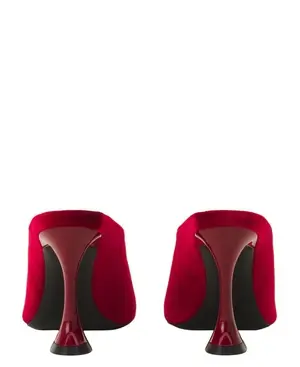LANVIN Midnight Step Mule - Red