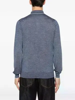 Brunello Cucinelli Button-up Ribbed-knit Polo Shirt