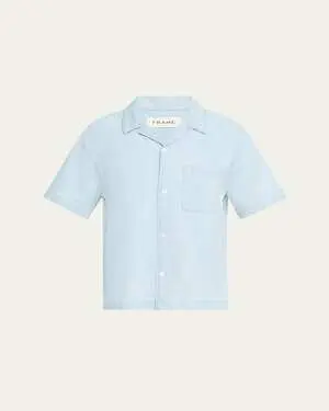 FRAME Short-sleeve Camp Collar Shirt