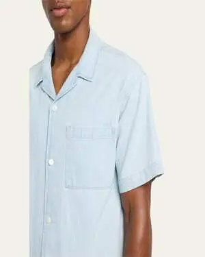 FRAME Short-sleeve Camp Collar Shirt
