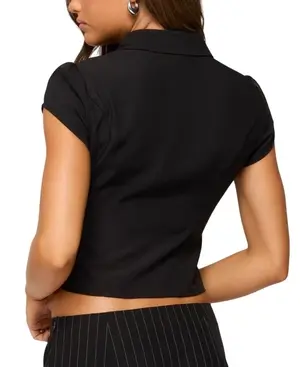 EDIKTED Myrna Cut Out Collar Top