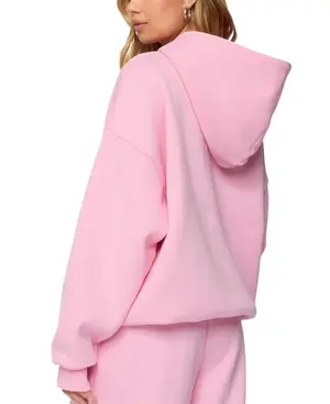 EDIKTED Fleece Hoodie - Pink