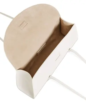 REFORMATION Elena Leather Shoulder Bag - White