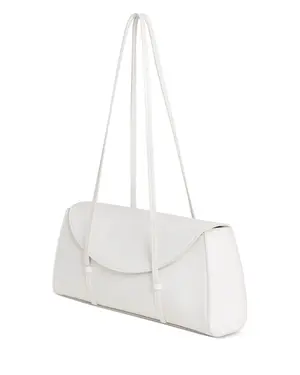 REFORMATION Elena Leather Shoulder Bag - White