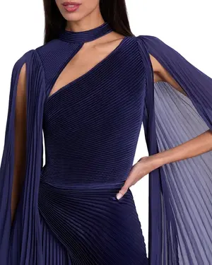 Alice + Olivia Aurelie Pleated Mini Dress