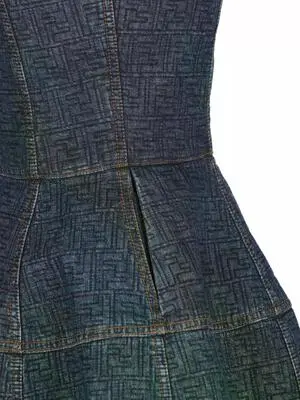 Fendi Bustier Quilted Cotton Dress