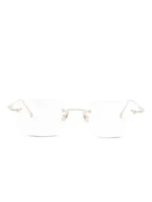 Matsuda Rimless Rectangle Eyeglasses - Gold