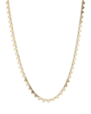 Lana Jewelry 14k Yellow Heart Chain Link Necklace - Gold