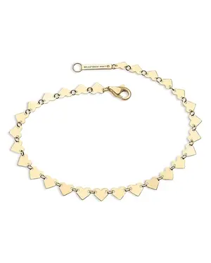 Lana Jewelry 14k Yellow Heart Chain Link Bracelet - Gold