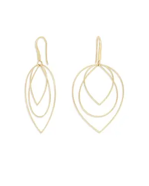 Lana Jewelry 14k Yellow Three Tier Drop Earrings - Gold
