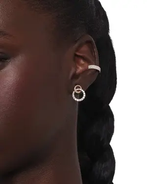 Lana Jewelry Double Circle Diamond Drop Earrings