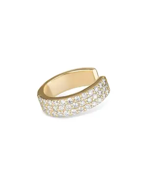 Lana Jewelry 14k Yellow Diamond Pave Ear Cuff - Gold