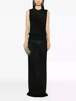 TOM FORD Sequin-embellished Ribbed Skirt - Black