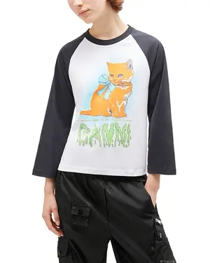 Ganni Cropped T-shirts For Women