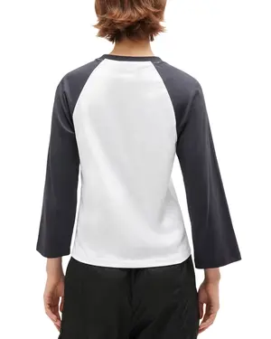 GANNI Cropped Kitty Logo Graphic Tee