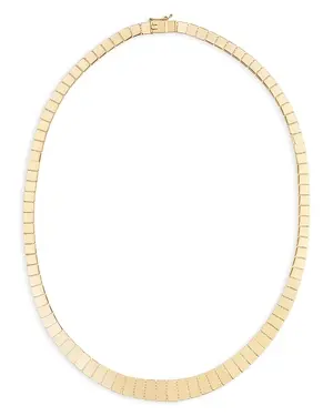 Lana Jewelry 14k Yellow Graduating Flash Tile Chain Necklace - Gold