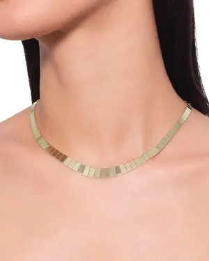 Lana Jewelry Graduating Flash Tile Chain Necklace In 14k Yellow