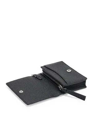 GANNI Bou Card Holder W/ Flap - Black
