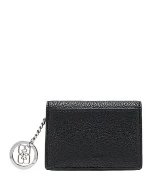 GANNI Bou Card Holder W/ Flap - Black
