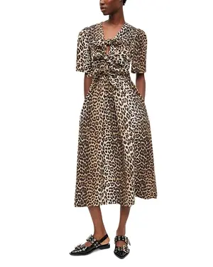 Ganni Leopard Dresses
