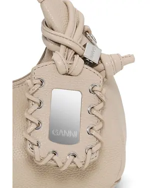 GANNI Mini Hobo Bag - White Pepper