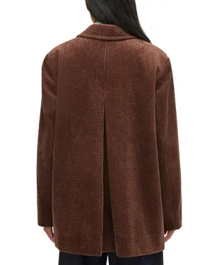 GANNI Seersucker Corduroy Jacket - Chicory Coffee