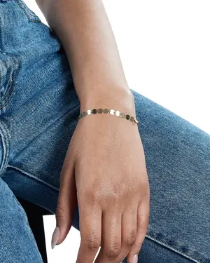 Lana Jewelry 14k Gold Disc Link Chain Bracelet - Yellow