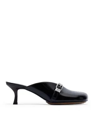 GANNI Sue Kitten Heel Mules - Black
