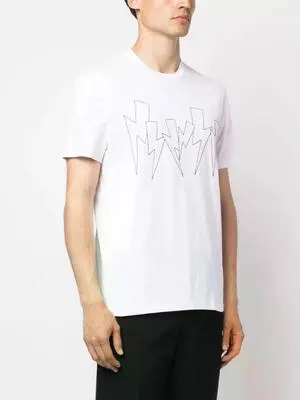 Neil Barrett Thunderbolt-print Crew-neck T-shirt