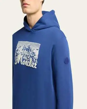 Moncler Chenille Mountain Logo Hoodie