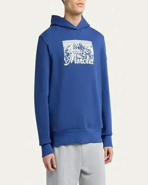 Moncler Chenille Mountain Logo Hoodie