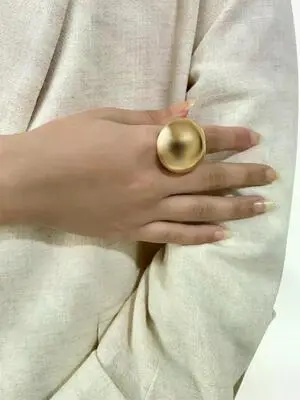 HZMER JEWELLERY Oversized Circular Ring