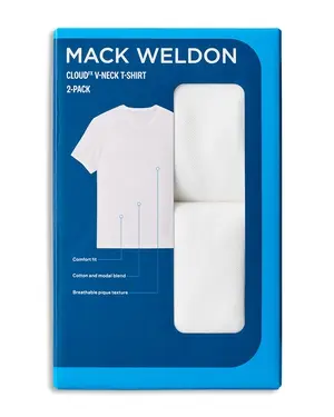Mack Weldon Cloud V Neck Tee, Pack Of 2