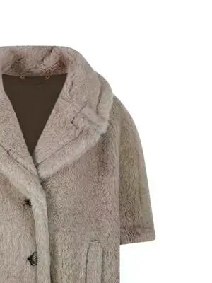 Max Mara Button Short-sleeve Cape - Neutrals