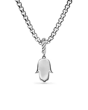 David Yurman Hamsa Amulet In Sterling With Diamond