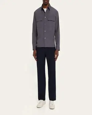 FRAME Multi-pocket Button-down Shirt - Gray