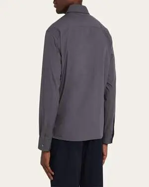FRAME Multi-pocket Button-down Shirt - Gray
