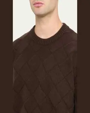 Bottega Veneta Intrecciato Wool Knit Crewneck Sweater