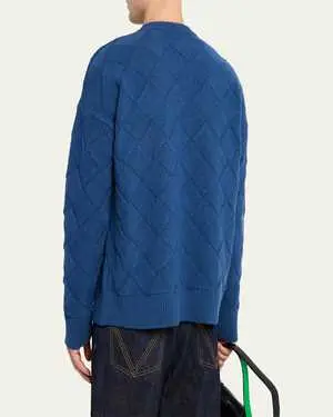 Bottega Veneta Intrecciato Wool Knit Crewneck Sweater