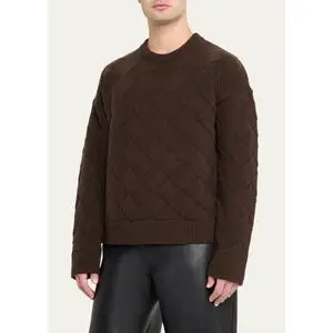 Bottega Veneta Intrecciato Wool Knit Crewneck Sweater