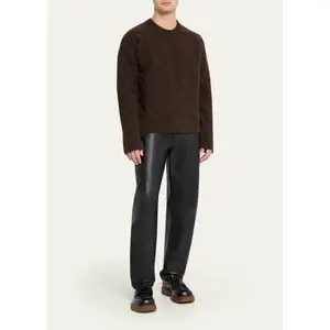 Bottega Veneta Intrecciato Wool Knit Crewneck Sweater